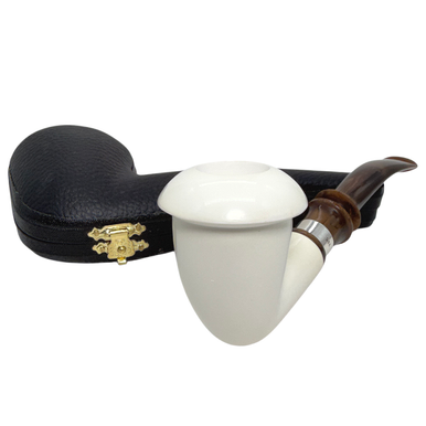 Special Calabash Meerschaum Pipe with Sterling Silver Band | Royal ...