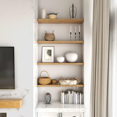 How to Install Custom Wood Wall Shelves - J Thomas Home