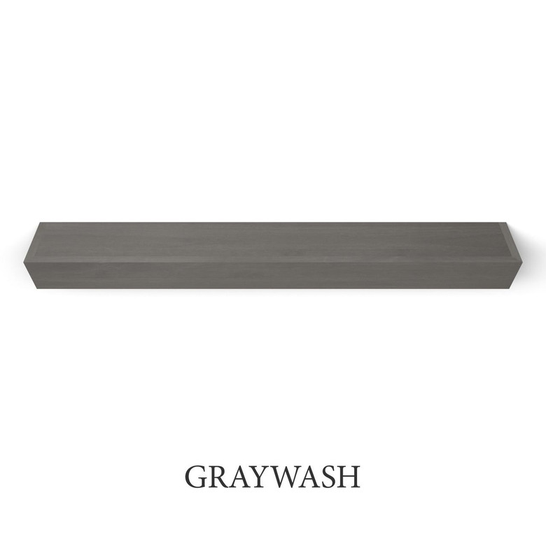 Walnut Floating Fireplace Mantel | J Thomas Home