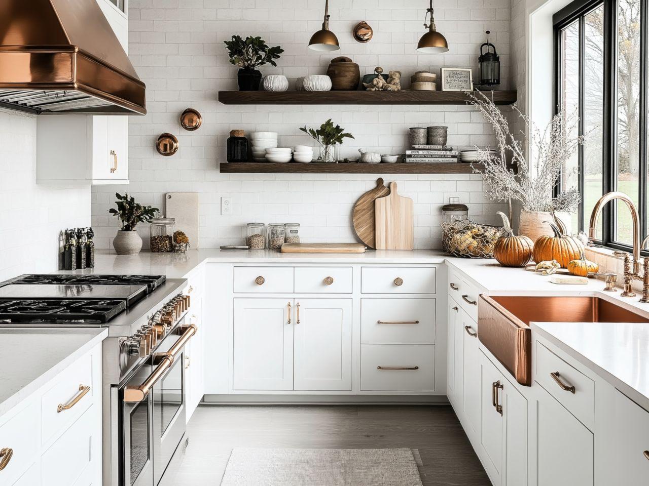 Affordable Floating Shelves for Functional Kitchen Storage - J Thomas Home
