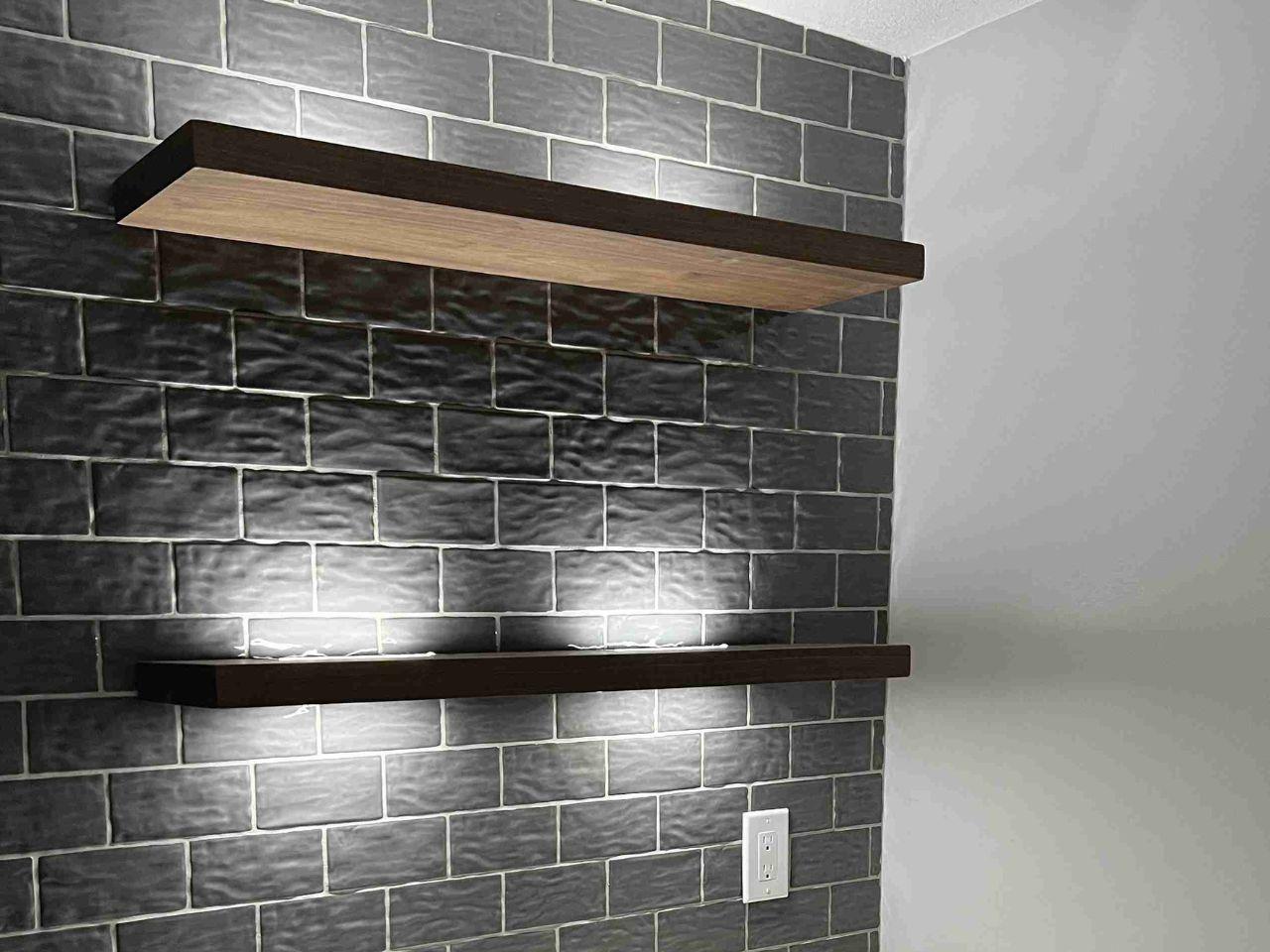 Use Lighted Floating Shelves to Enhance Natural Light and Brighten Dark ...
