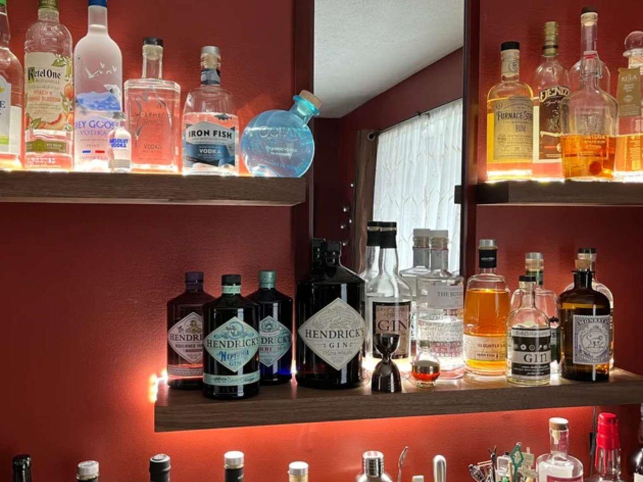 The Art of Liquor Display: Tips and Tricks for Utilizing Floating ...
