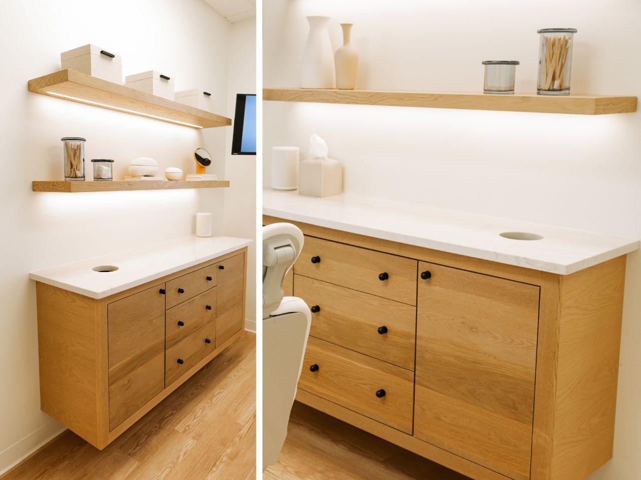 Floating Shelves for Dentist Offices: Combining Style and Functionality ...