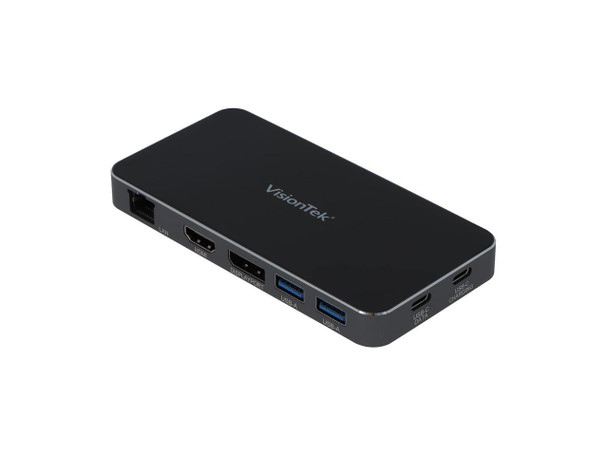 VisionTek - VT350 Dual Display USB-C Docking Station with Power Passthrough ...