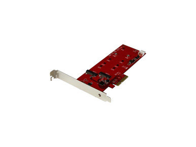 StarTech.com PEX2M2 2x M.2 SATA SSD Controller Card - PCIe - PCI Express M.2 ...