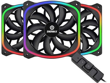 Enermax Squa RGB PWM 120mm Case Fan, Addressable RGB Sync Via ...