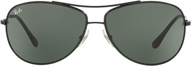 Ray-Ban RB3293 Metal Aviator 63mm Polarized Sunglasses - Black/Green ...