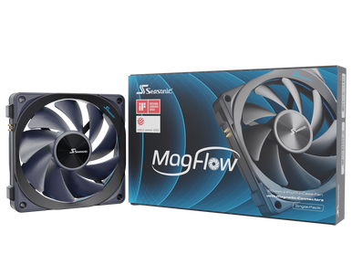 Seasonic MAGFLOW 120mm High Performance PWM Fan - Black ...