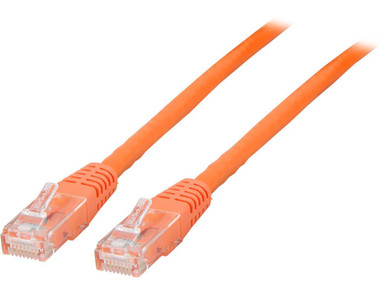 StarTech.com C6PATCH20OR 20 ft. Cat 6 Orange Molded UTP Gigabit Patch ...