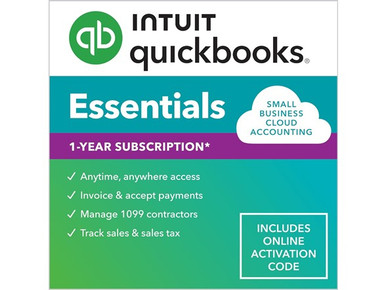 Intuit QuickBooks Online Essentials 2024 1-Year Subscription PC/Mac ...