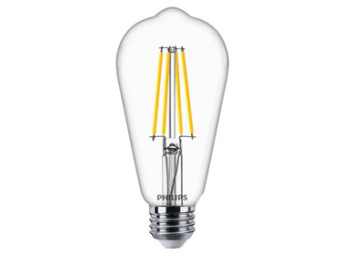 Philips E26 8W-75W Warm Glow LED Dimmable Candle & Lustre Light Bulb ...
