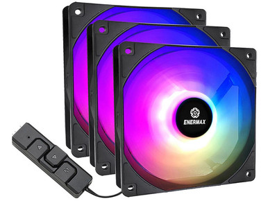Enermax HF120 RGB PWM 120mm Case Fan, Addressable RGB Sync Via ...
