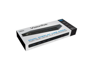VisionTek VT4000 Universal DUAL 4K USB Laptop Docking Station Mac ...