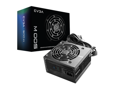 EVGA 500 W1, 80+ WHITE 500W Power Supply( 100-W1-0500-KR ...