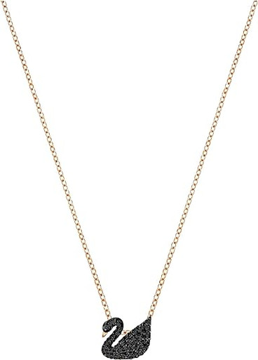 SWAROVSKI Iconic Swan Crystal Necklace Rose Gold Tone Plated 5204133 ...
