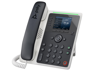 HP Poly Edge E220 IP Phone, Corded desktop phone with Power Supply ...