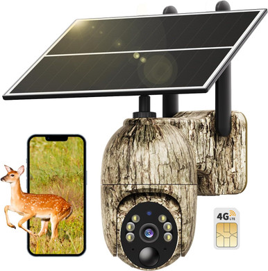Oculview Cellular Trail Camera (3rd Gen) 4G LTE w/ Solar Panel RBX-S60 ...
