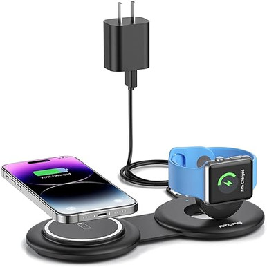 RTOPS Wireless Charger 2 in 1 Magnetic Foldable Travel W203-RTOPS ...