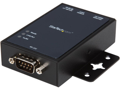 StarTech.com NETRS2321P 1 Port RS232 Serial to IP Ethernet Converter ...