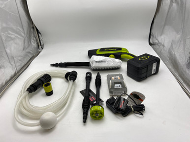 Sun Joe 24V-PP350-LTE-P1 24V Power Cleaner Kit, Battery + Charger ...