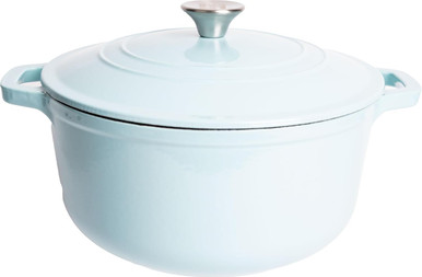 LEXI HOME CAST IRON ENAMELED DUTCH OVEN POT WITH LID 6 QT LB6673 ...