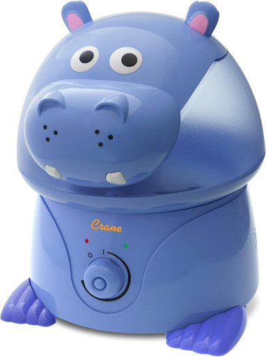 CRANE ADORABLES ULTRASONIC HUMIDIFIERS HUMIDIFIER OPTIONAL HIPPO - BLUE ...