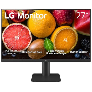 LG 27MS500-B 27" IPS FHD 100Hz 5ms Reader Mode Borderless Control ...