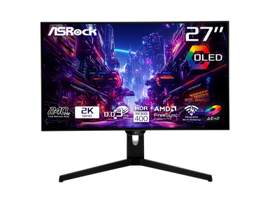 ASRock Phantom Gaming 27" QHD 2K 1440P 240Hz 0.03ms (GTG), 99% DCI-P3 ...