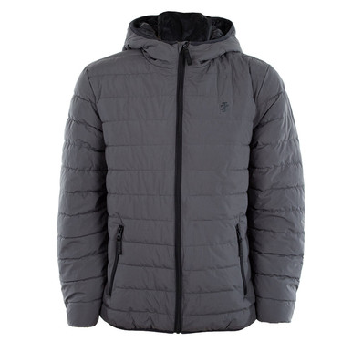 IZOD MEN'S PACKABLE PUFFER JACKET IZ293X - SIZE: MEN L - IRON GATE New ...