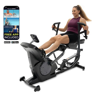 Teeter Power10 Rower with 2-Way Magnetic Resistance Elliptical Motion ...