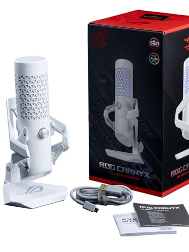 ASUS PROFESSIONAL CARDIOID GAMING MICROPHONE C501 ROG CARNYX - WHITE ...