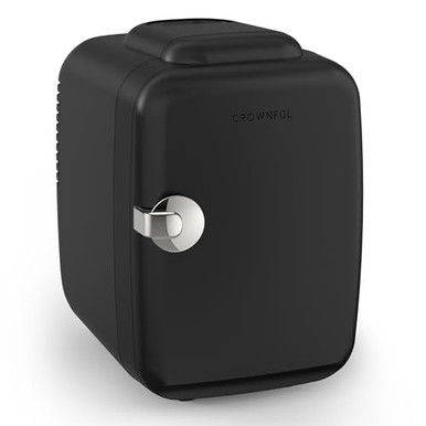 CROWNFUL MINI FRIDGE 4 LITER/6 CAN PORTABLE COOLER WARMER FRIDGE ...
