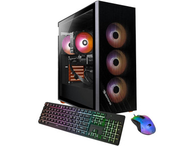 iBUYPOWER Scale Orange Gaming PC Desktop - AMD Ryzen 7 5700 - NVIDIA ...