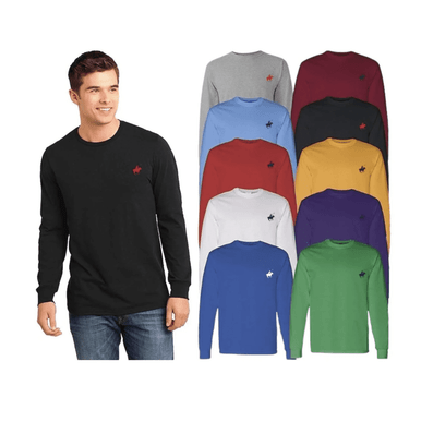 PACIFIC POLO CLUB MEN'S PACIFIC POLO LONG SLEEVE T-SHIRT SIZE: MEN L ...