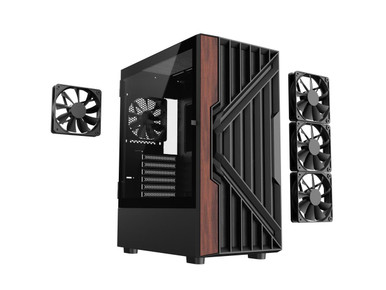DIYPC DIY-G18-WD Black USB3.0 /Type C ATX Mid Tower Gaming Computer ...