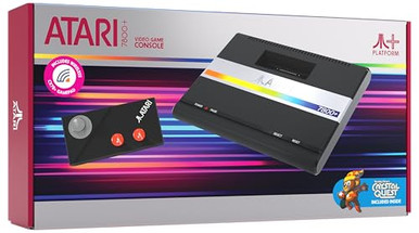 DEEP SILVER OFFICIAL ATARI 7800+ CONSOLE & WIRELESS CONTROLLER - BLACK ...