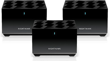 NETGEAR Nighthawk Tri-band Whole Home Mesh WiFi 6 with 2 Satellite ...