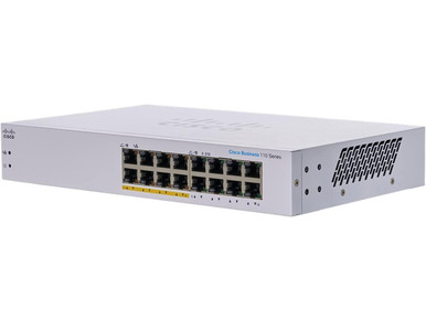 Cisco 110 CBS110-16PP Ethernet Switch, 16 Ports - 2 Layer Supported ...