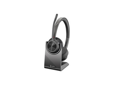 Poly Voyager 4320 UC Wireless Headset with Charge Stand, USB-C ...