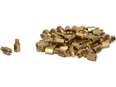 StarTech.com SCREWNUTM Replacement PC Mounting #6-32 to M3 Metal Jack ...
