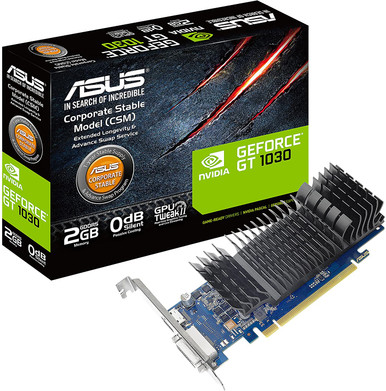 Asus GeForce GT 1030 2GB GDDR5 HDMI DVI Graphics Card GT1030-2G-CSM ...