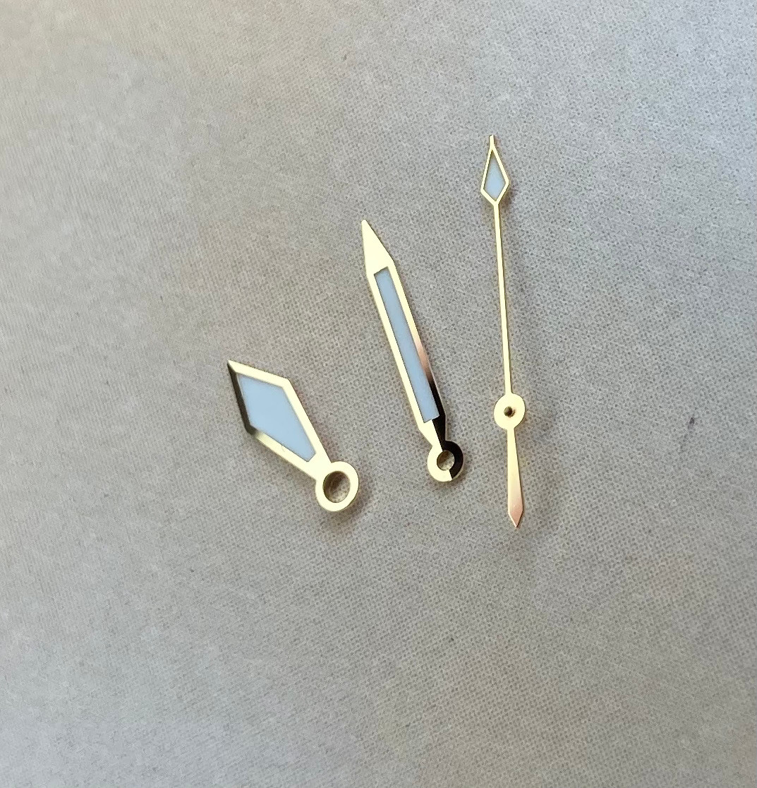 Gold Tone Sword Watch Hands for Seamaster / Milsub 5517 Vostok 2416b ...