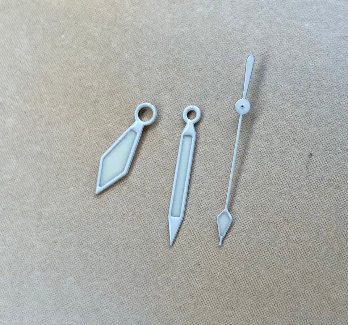 All White Sword Watch Hands for Seamaster / Milsub 5517 Vostok 2416b ...