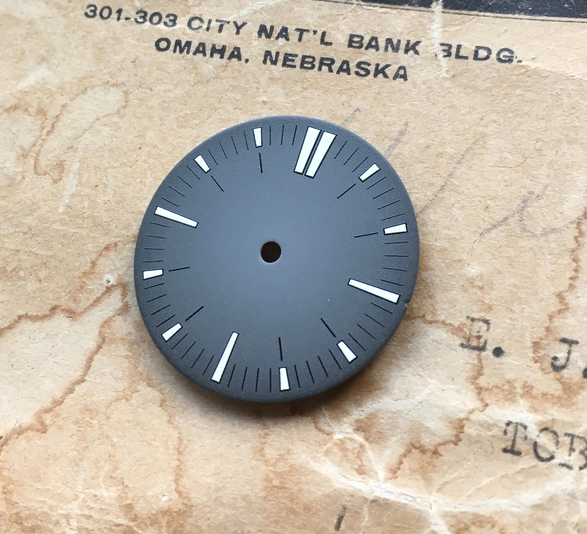 Grey SM II Seamaster Dial for Seiko 7S26 NH35 Movement MOD White Lume ...