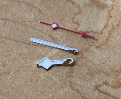 White Lume Metallic Snowflake Snow Flake Watch Hands for Vostok 2416b ...