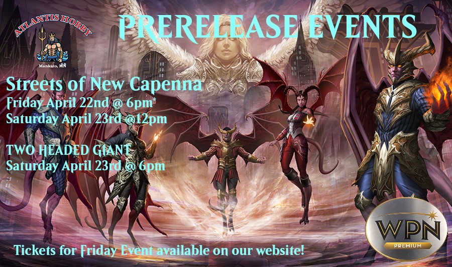 Magic the Gathering: Streets of New Capenna PreRelease Details & Product Releases. - Atlantis Hobby