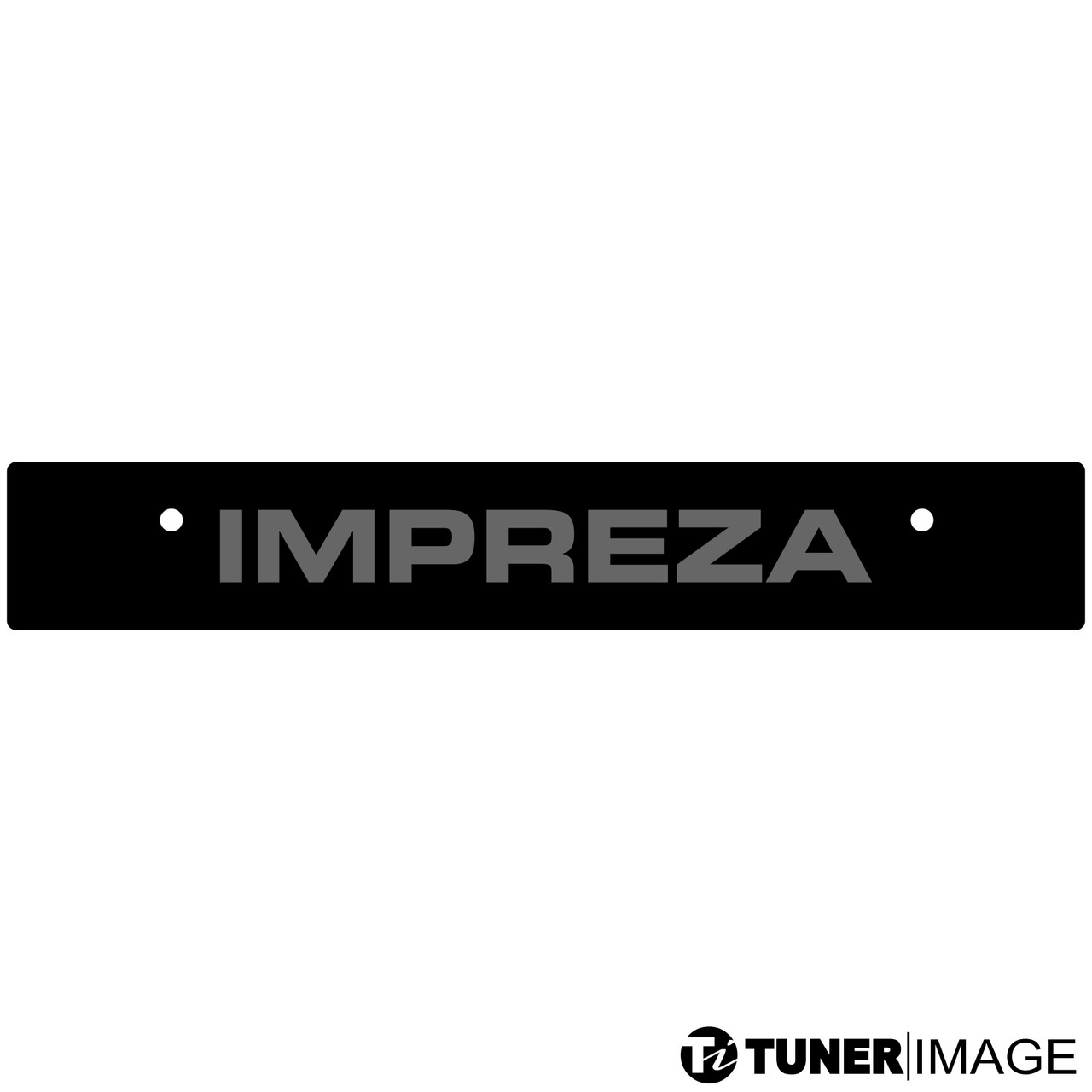 Tuner Image "IMPREZA" Vanity License Plate Delete - Tuner Image