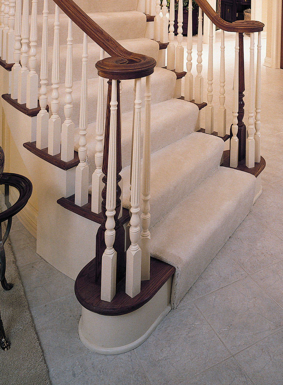 4810R 56" Pin Top Reeded 1800s Universal Newel Post