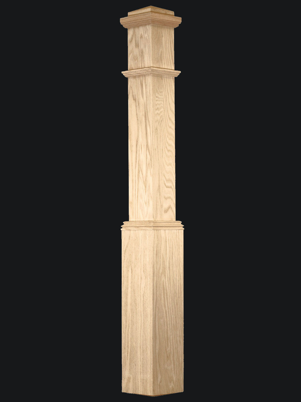 C-4091 Plain Traditional Box Newel | Westfire Stair Parts