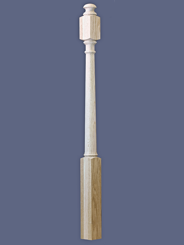 C-4046 60" Colonial Traditional Angle Newel Post | Westfire Stair Parts